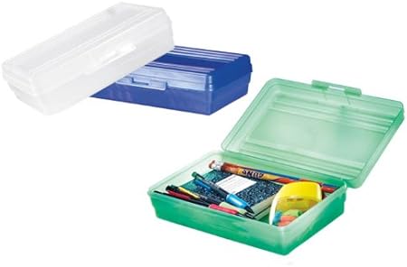 Amazon.com : Plastic School Box, 24 count : Pencil Holders : Office ...
