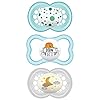 MAM Variety Pack Baby Pacifier, Includes 3 Types of Pacifiers, Nipple ...