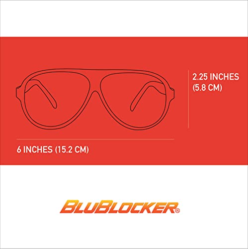 BluBlocker, Black Original Aviator Sunglasses with Scratch Resistant ...