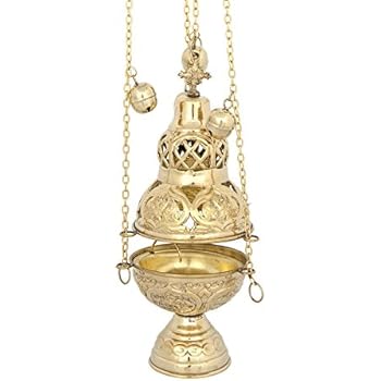 Amazon.com: Brass Christian Church Thurible Incense Burner Censer (201 ...