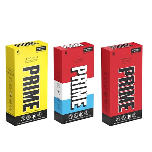 PRIME Hydration+ Sticks ICE POP TROPICAL PUNCH LEMONADE | Hydration ...