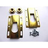 10x Keyhole hanger METAL Round recessed insert plates/hangers KD ...
