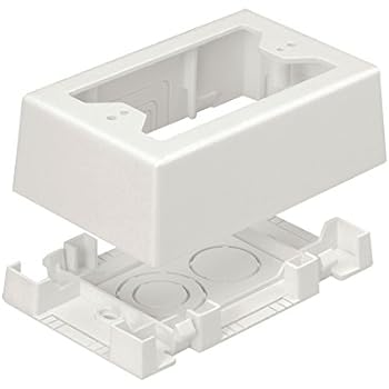 Leviton R04-42777-00W Single-Gang Surface Mount Wiring Box, White ...