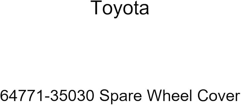 Amazon.com: TOYOTA Genuine 64771-35030 Spare Wheel Cover: Automotive