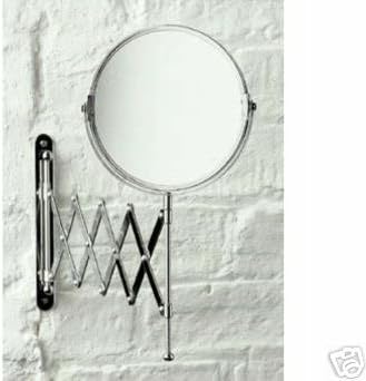 Stainless Steel Extendable Wall Shaving Mirror: Amazon.co.uk: Kitchen ...