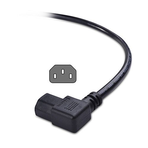 Cable Matters (2-Pack) Low Profile Right-Angle to Angled AC Power Cord ...