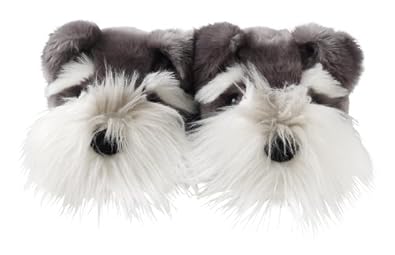 Aroma Home Fun For Feet Schnauzer Dog Slippers 4-7 UK / One Size Fits ...