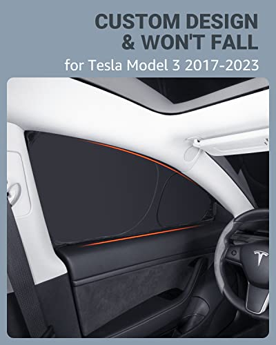 BASENOR 2017-2023 Tesla Model 3 Sunshade Side Windows Rear Windshield ...