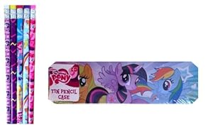 Amazon.com : My Little Pony Tin Pencil Case with 5 Pencils Included ...