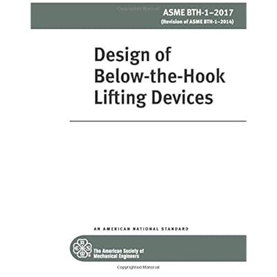 ASME BTH-1-2017: Design of Below-the-Hook Lifting Philippines | Ubuy