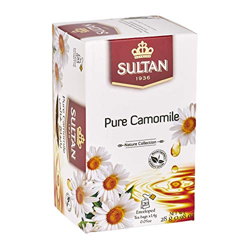 SULTAN TEA Pure Chamomile Tea, Moroccan Herbal Green Teas (Single Pack ...