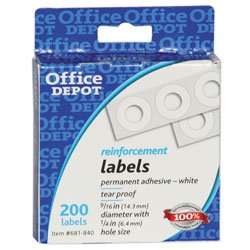 Amazon.com : Reinforcement Labels-200 Per Pack : Paper Reinforcements ...