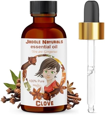 Jadole Naturals Clove Pure Essential Oil 1 fl oz (30 ml) | Therapeutic ...
