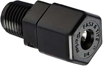 Parker Hannifin P4MC4 Fast & Tite Polypropylene Male Connector Fitting ...