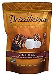 Amazon.com: Drizzilicious Crunchy Drizzle Bites S'Mores Gluten Free 4 ...