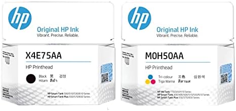 Print Head (Black & Tri-Color) X4E75A & M0H50A For HP Tank 515/530/550 ...
