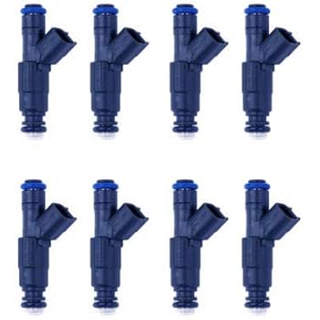 Amazon.com: Ford Racing M-9593-LU47 47 Lb/Hr Fuel Injector Set of 8 ...