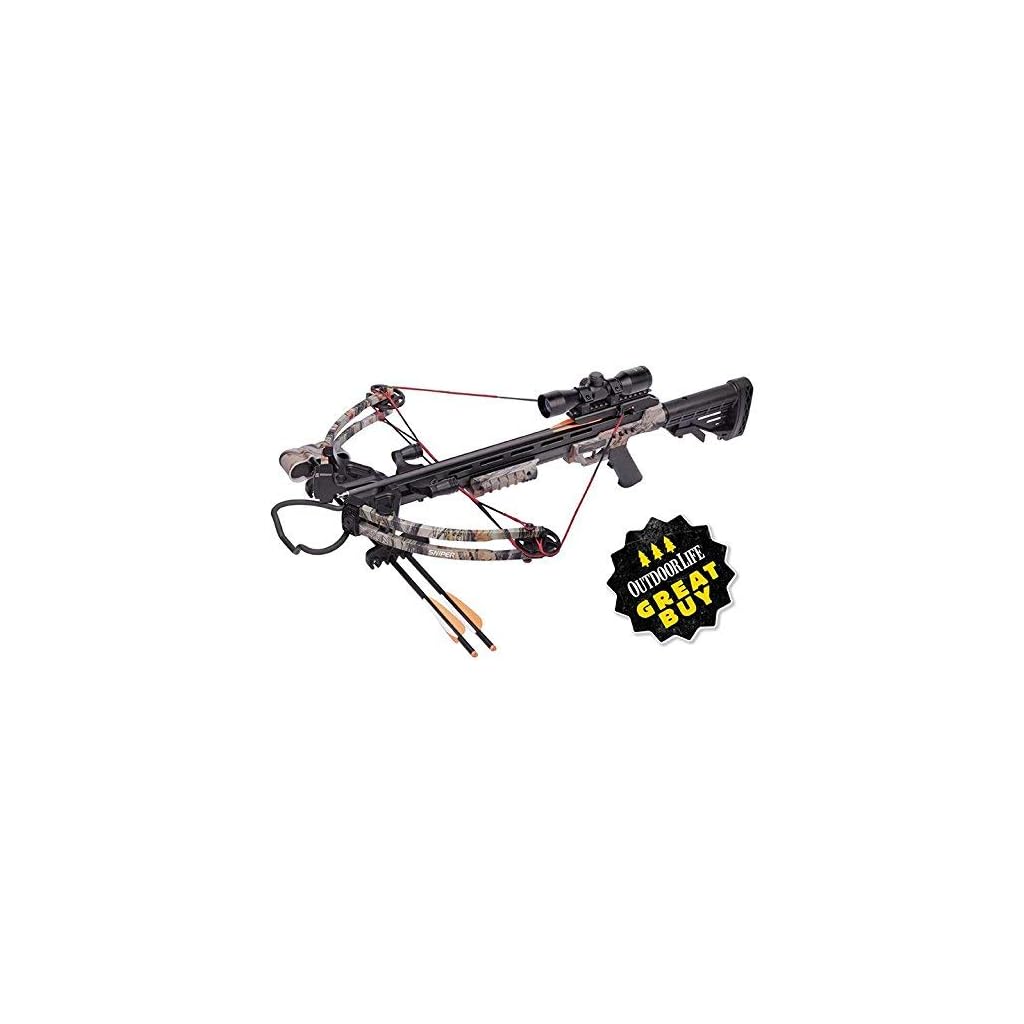CenterPoint AXCS185CK Sniper 370 Crossbow Package, Camouflage - North ...