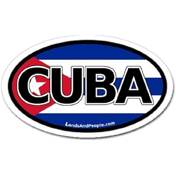 Amazon.com: LandsAndPeople Cuba Cuban Flag and Coat of Arms Car Bumper ...