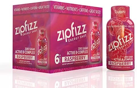 Zipfizz 2oz Energy Shot - Raspberry Flavor | Hydrating Electrolyte ...