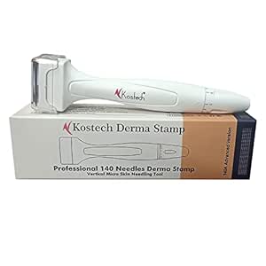 Kostech Adjustable Microneedle Derma Stamp 0.25mm-3mm, 140 Professional ...
