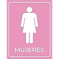 Amazon.com: Spanish Womens Restroom Sign Bathroom Signs Door Signs ...
