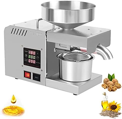 Automatic Hot/Cold Oil Press Machine Stainless Steel Oil Extruder with ...