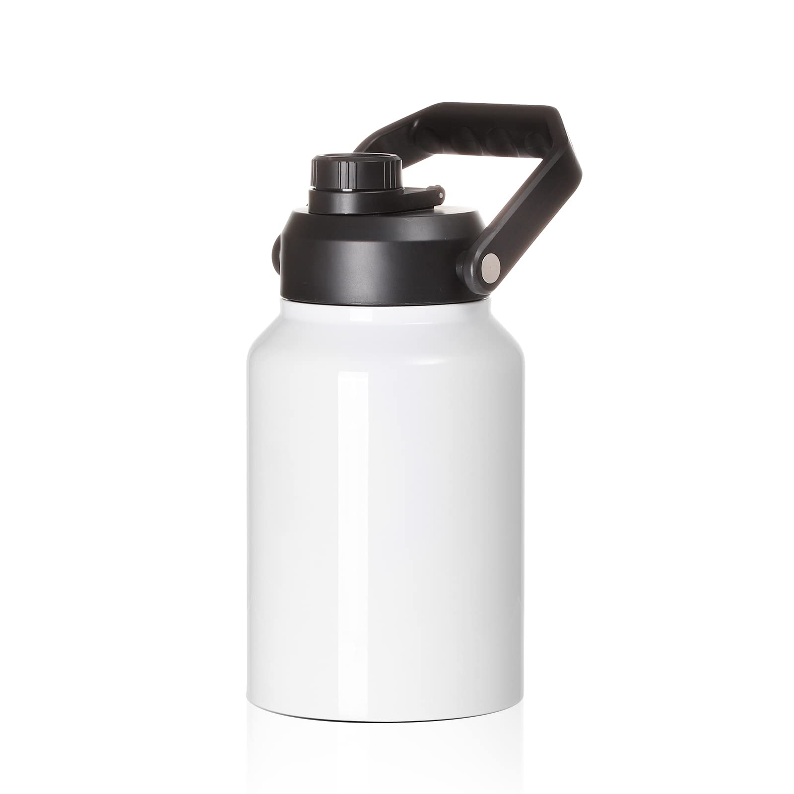 PYD Life Sublimation Water Jugs Bottles Blanks 64 OZ White Half Gallon ...