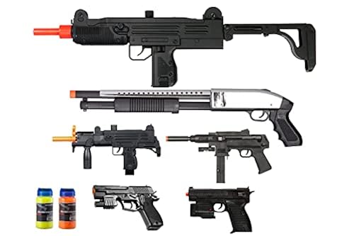 Airsoft Toy Gun Package Bundle All in One with Powerful 3X SMG, Shotgun ...