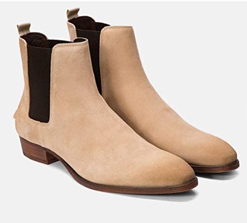 Goodyear Welted swed Leather Chelsea Boots Beige: Amazon.in: Shoes ...