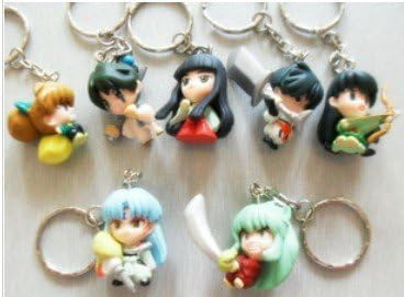 Amazon.com: 7 PCS Inuyasha keychain Key chain SET: Clothing