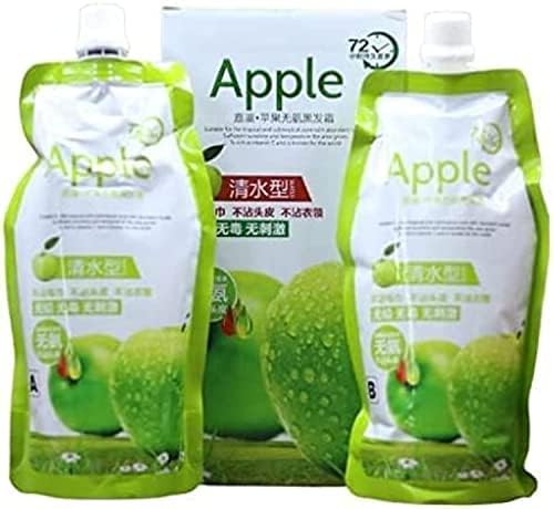 Apple Ammoneia Free Black Hair Cream 500ml (Pack of 2) Hair dye fast ...