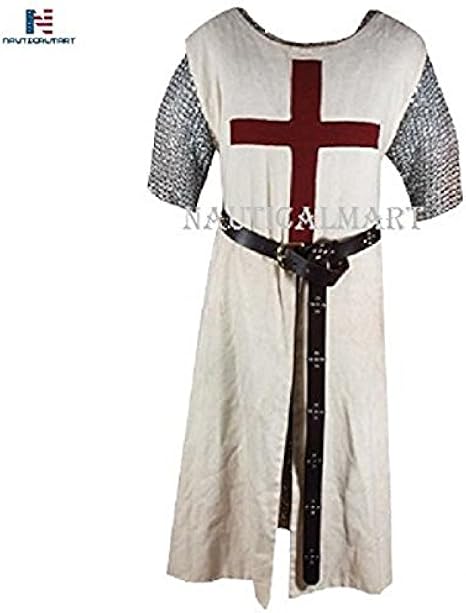 Amazon.com: NauticalMart Crusader Knight's Templar Surcoat with Chain ...