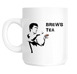 Novelty Brews Tea (Bruce Lee) Gift Slogan Mug SK149: Amazon.co.uk ...