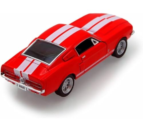 KiNSMART 1967 Ford Shelby Mustang GT500 Red 1:38 Scale 5 Inch Die Cast ...