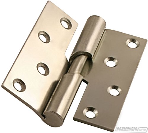 100mm Right Hand Rising Butt Hinges Pair - Electro Brass: Amazon.co.uk ...