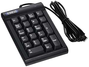 Kinesis Low Force Tactile Numeric Keypad for PC, Black, Usb With 2 Port ...