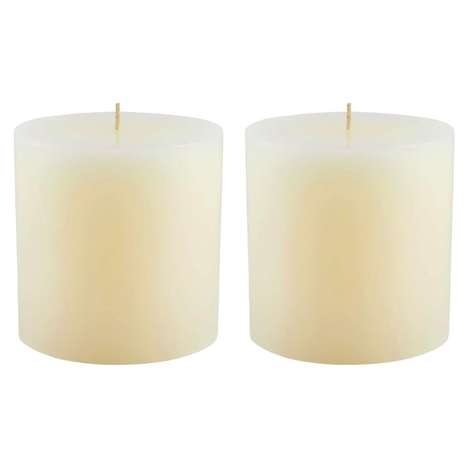 Mister Candle Non Scented Pillar Candle, Unscented 4 x 4 Inch Candles ...
