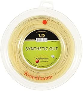 Amazon.com : Kirschbaum Reel Synthetic Gut Tennis String, Natural, 1.25mm/17-Gauge : Sports ...