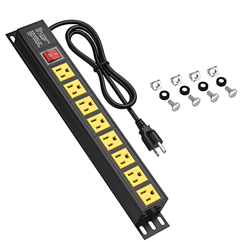 Rack Mount Power Strips, Heavy Duty Long Power Strip Surge Protector ...