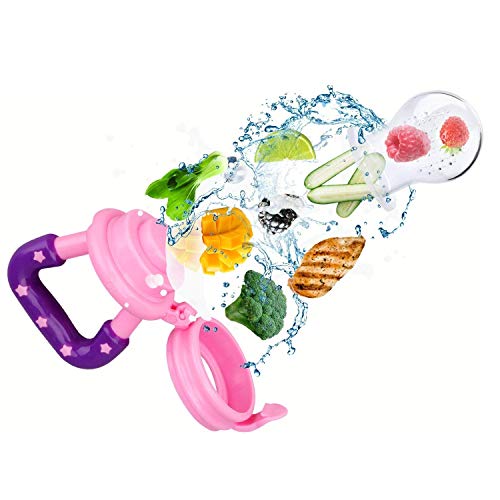 Gedebey Baby Food Feeder, Pacifier Fruit- Fresh Silicone Bottle Squeeze ...