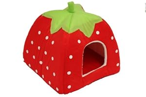Strawberry Pet igloo bed / House 3 sizes and 3 colours to choose from ...