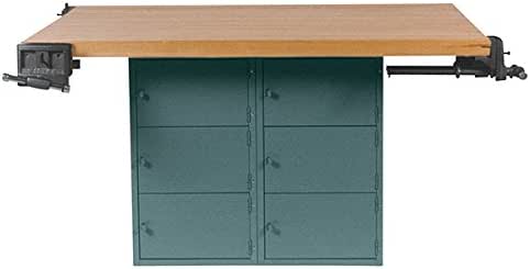 Steel Horizontal Locker Workbench - Four Stations - 12 Lockers ...