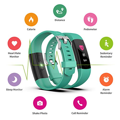Fitness Tracker HR, Y1 Activity Tracker Watch with Heart Rate Monitor ...