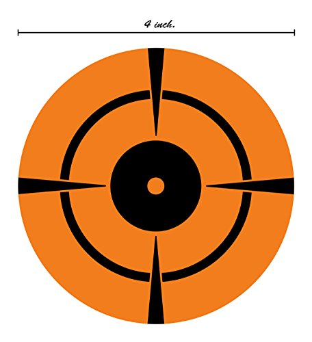 Neon Orange 4" Inch Bullseye Shooting Target/250 Targets | Pricepulse