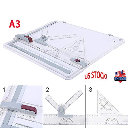 Buy Phasuk Pro Architect A3 Drawing Drafting Board Ruler Table ...