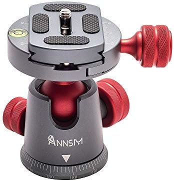 ANNSM Tripod Ball Head Mount 360 Degree Swivel with 1/4 inch QR Plate ...