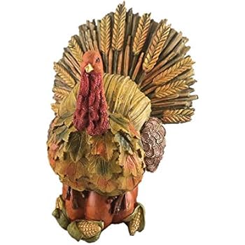 Amazon.com: Gerson Resin Harvest Turkey Table Figurine: Home & Kitchen