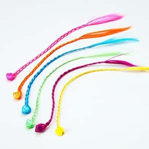 Amazon.com: U.S. Toy Nylon Hair Braid Extensions Attachments - 12 ...