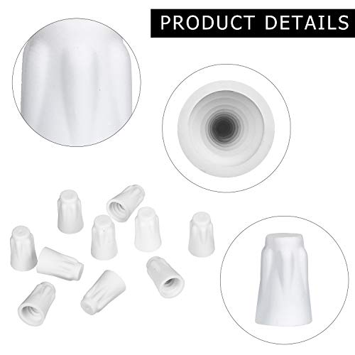 36 Pieces Ceramic Wire Connectors White Wire Ceramic Nuts 18-8 AWG High ...